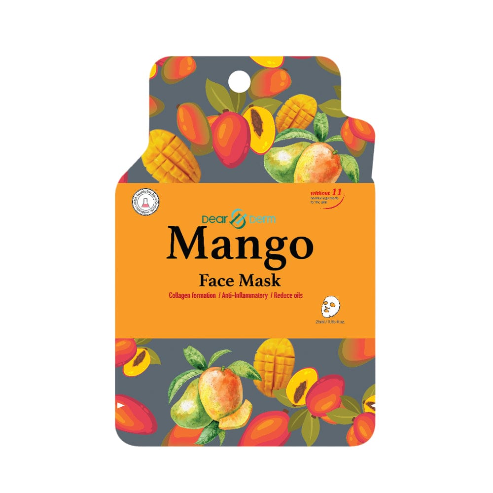 DEARDERM White Sheet Face Masks - Mango – EVECARE.COM